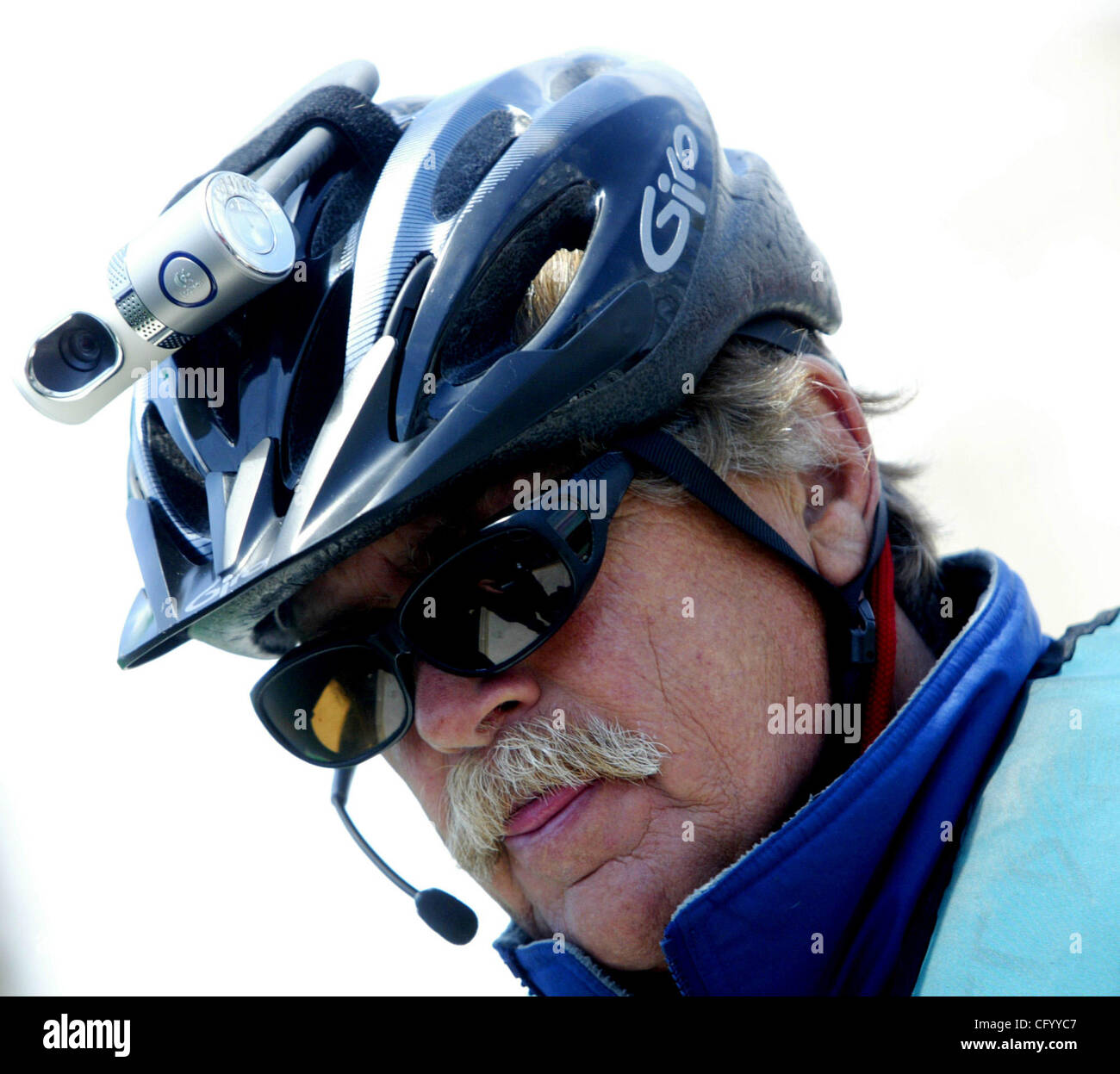 Ed Gallagher sails on San Francisco Bay while testing out his helmet ...