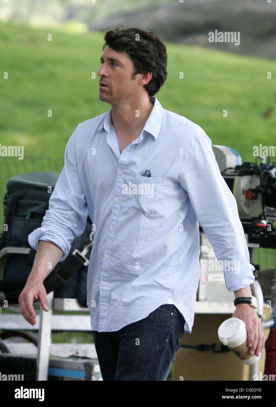 Jun 08, 2007 - New York, NY, USA - Actor PATRICK DEMPSEY films his new ...