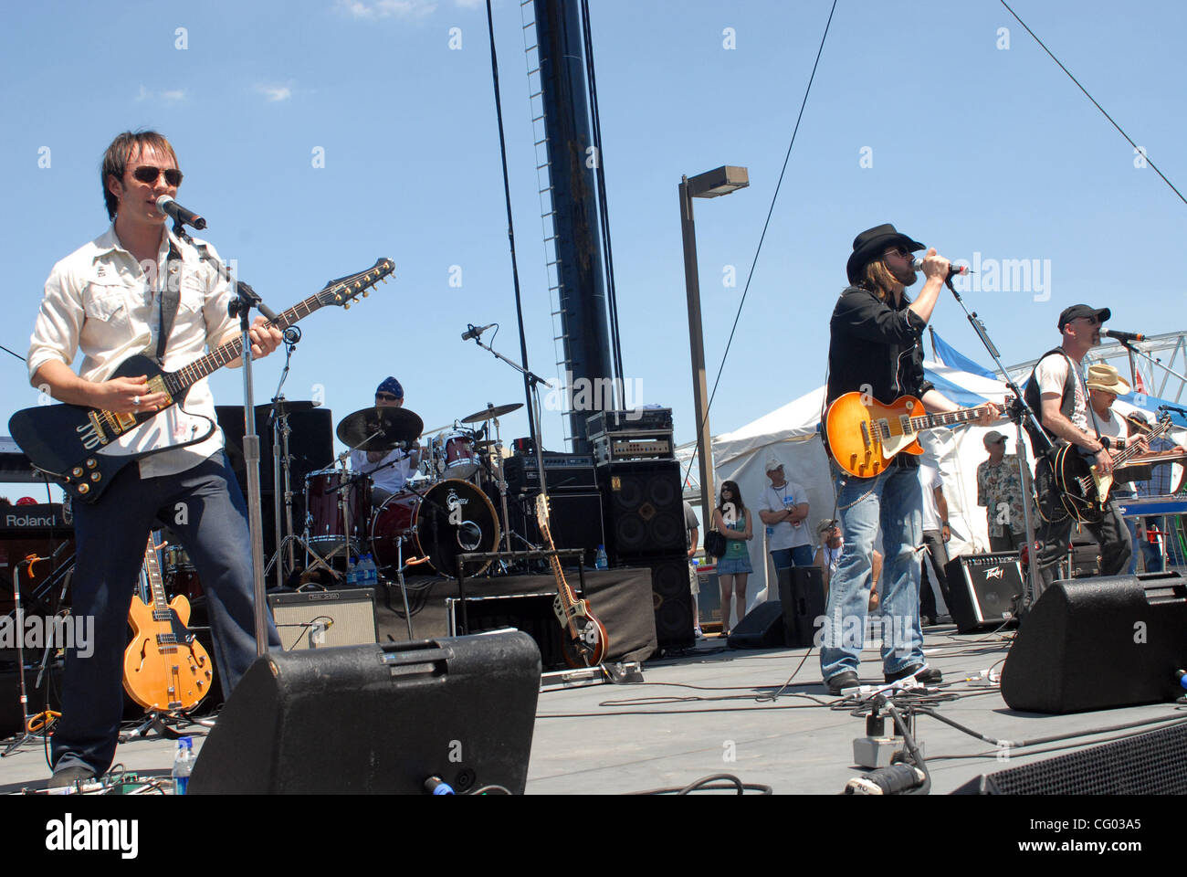Jun 9, 2007 Nashville, TN; USA, Musicians THE ROAD HAMMERS perform live ...