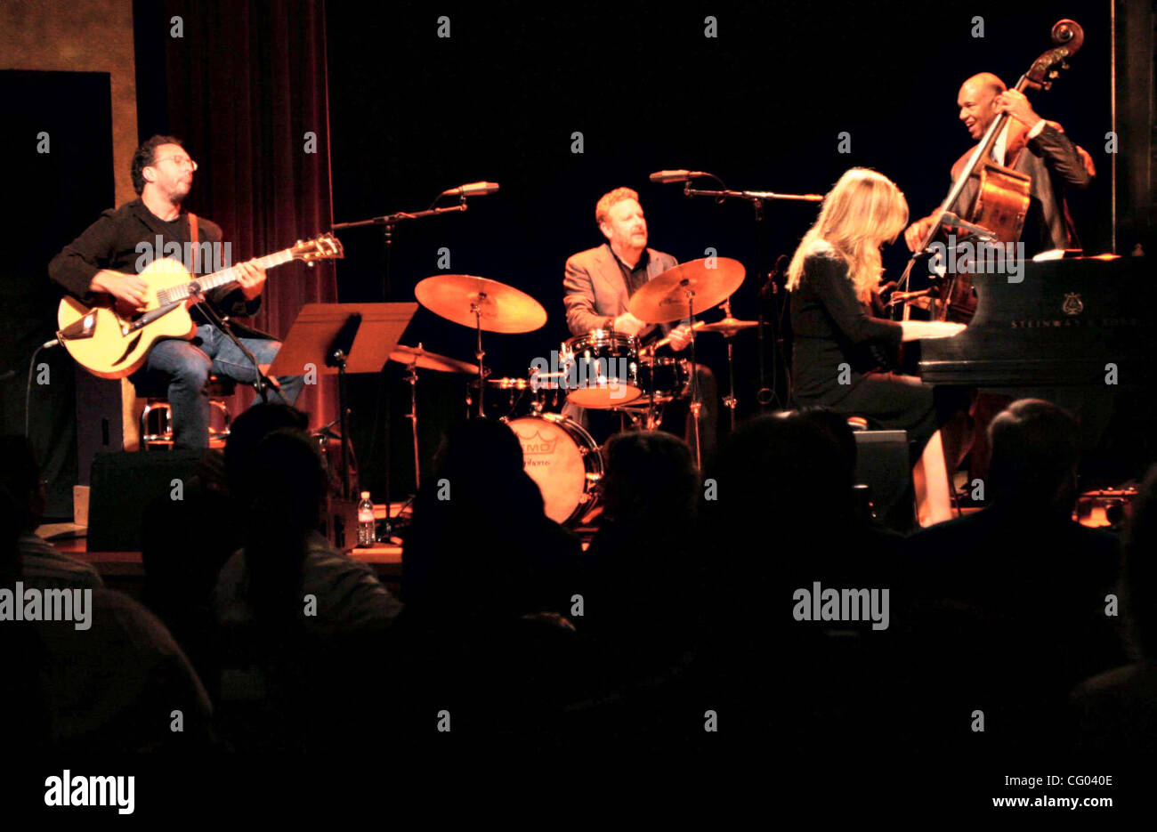 Jazz pianist and vocalist Diana Krall performs with her band at Yoshi's ...