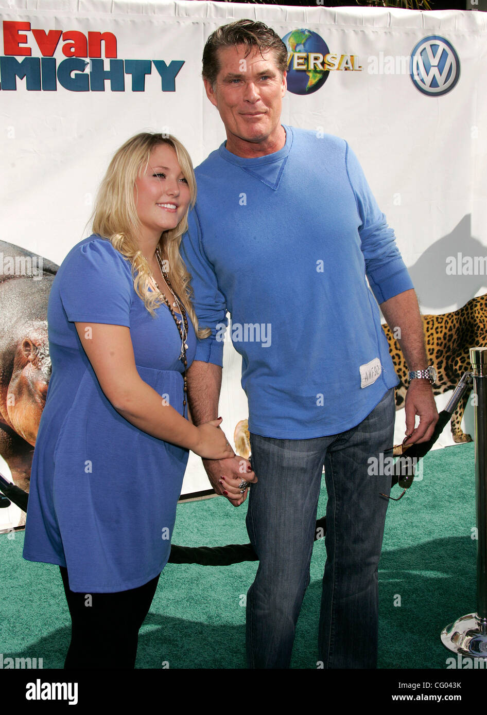 Jun 10, 2007 - Universal City, CA, USA - DAVID HASSELHOFF with daughter ...