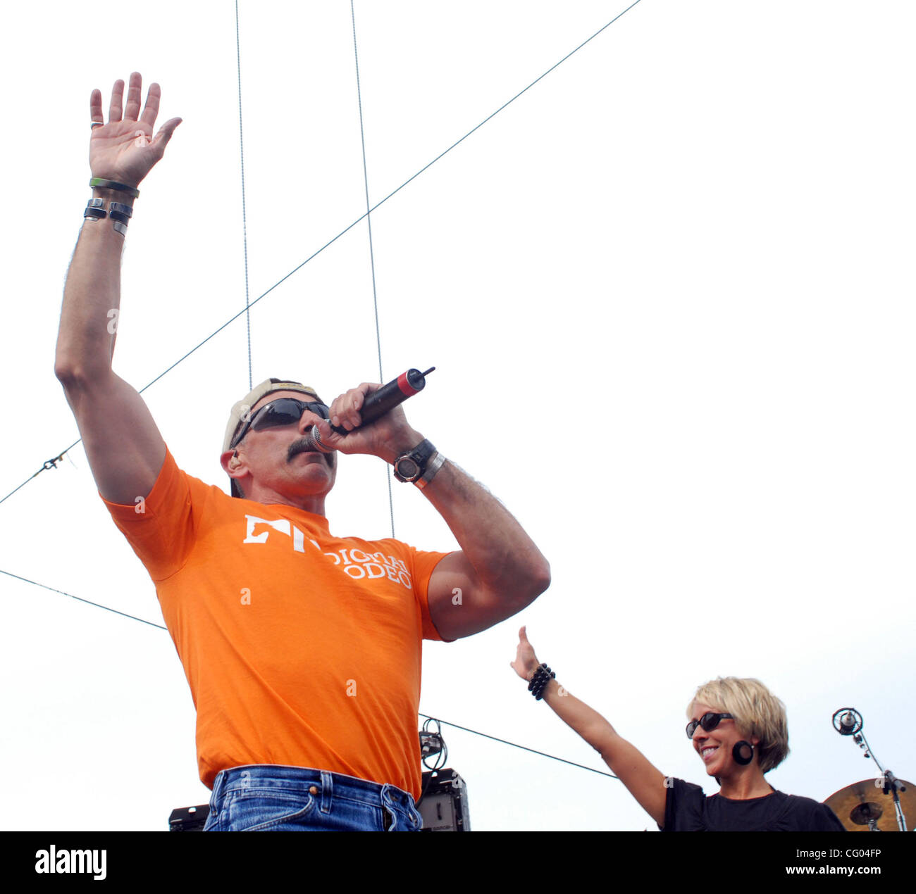 Jun. 10, 2007 Nashville, TN; USA, Musician AARON TIPPIN and his wife ...