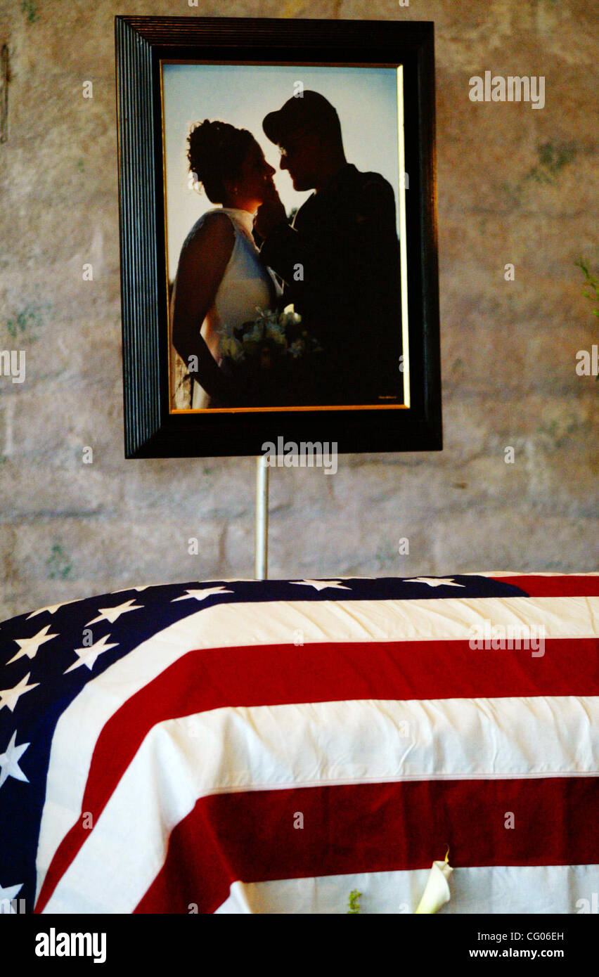 Funeral services for Army Sergeant Andrew Higgins are held at the Berge ...