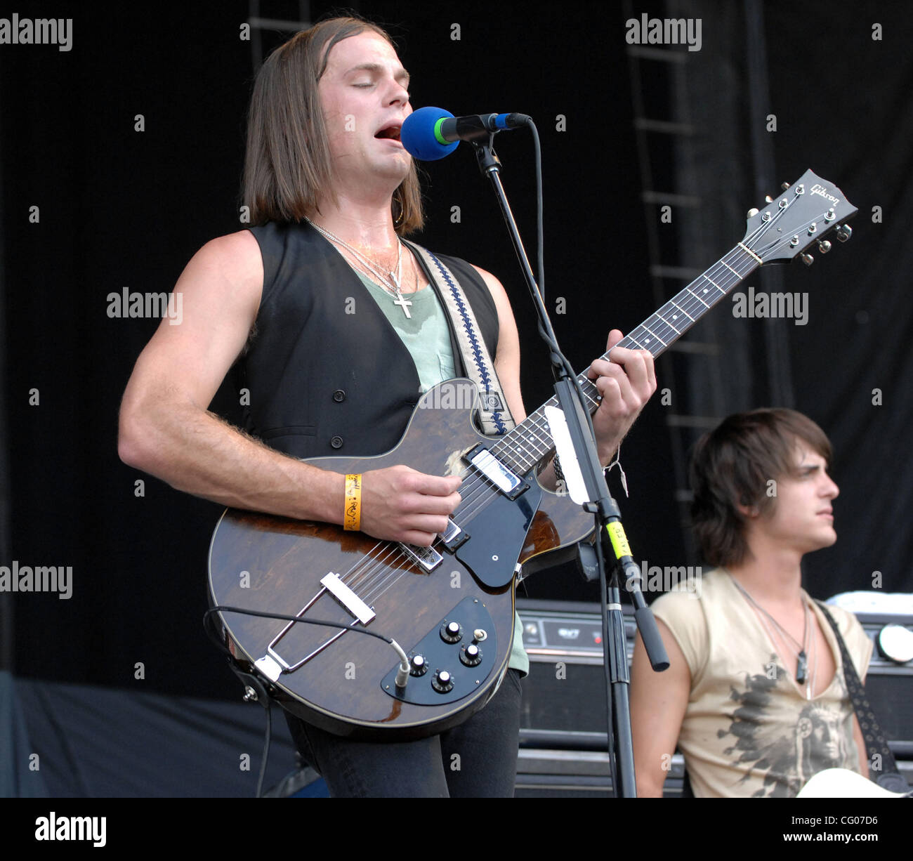 Jun 15, 2007 Manchester, TN; USA, Singer / Guitarist CALEB FOLLOWILL of ...