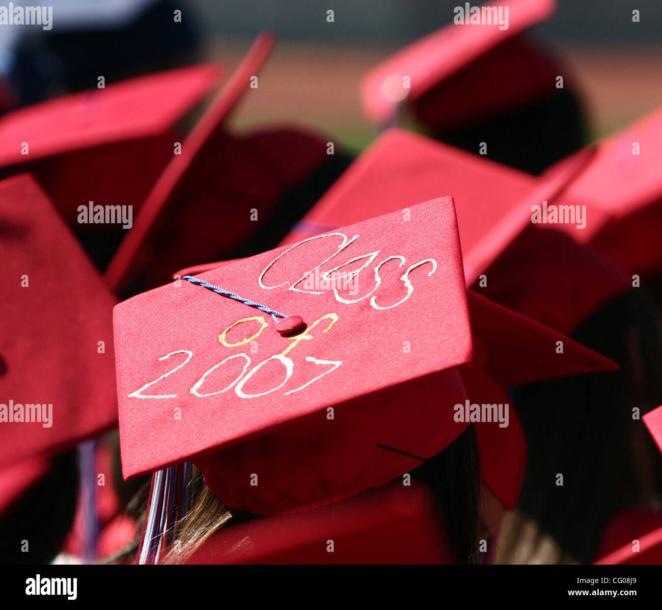 American High School Class of 2007 holds their graduation ceremony at ...