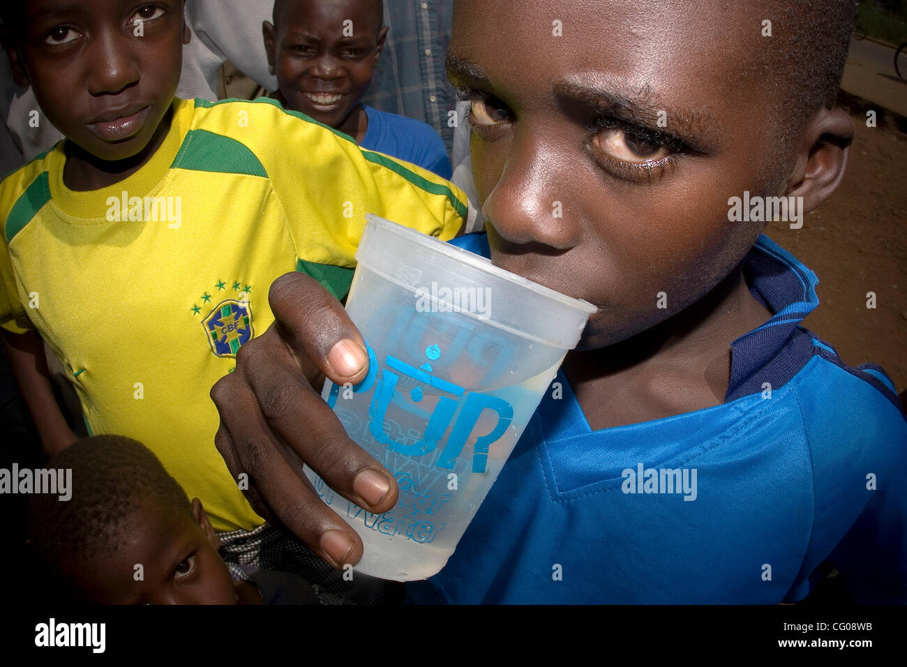 PUR water sachets are used in the purification of bore holes ...