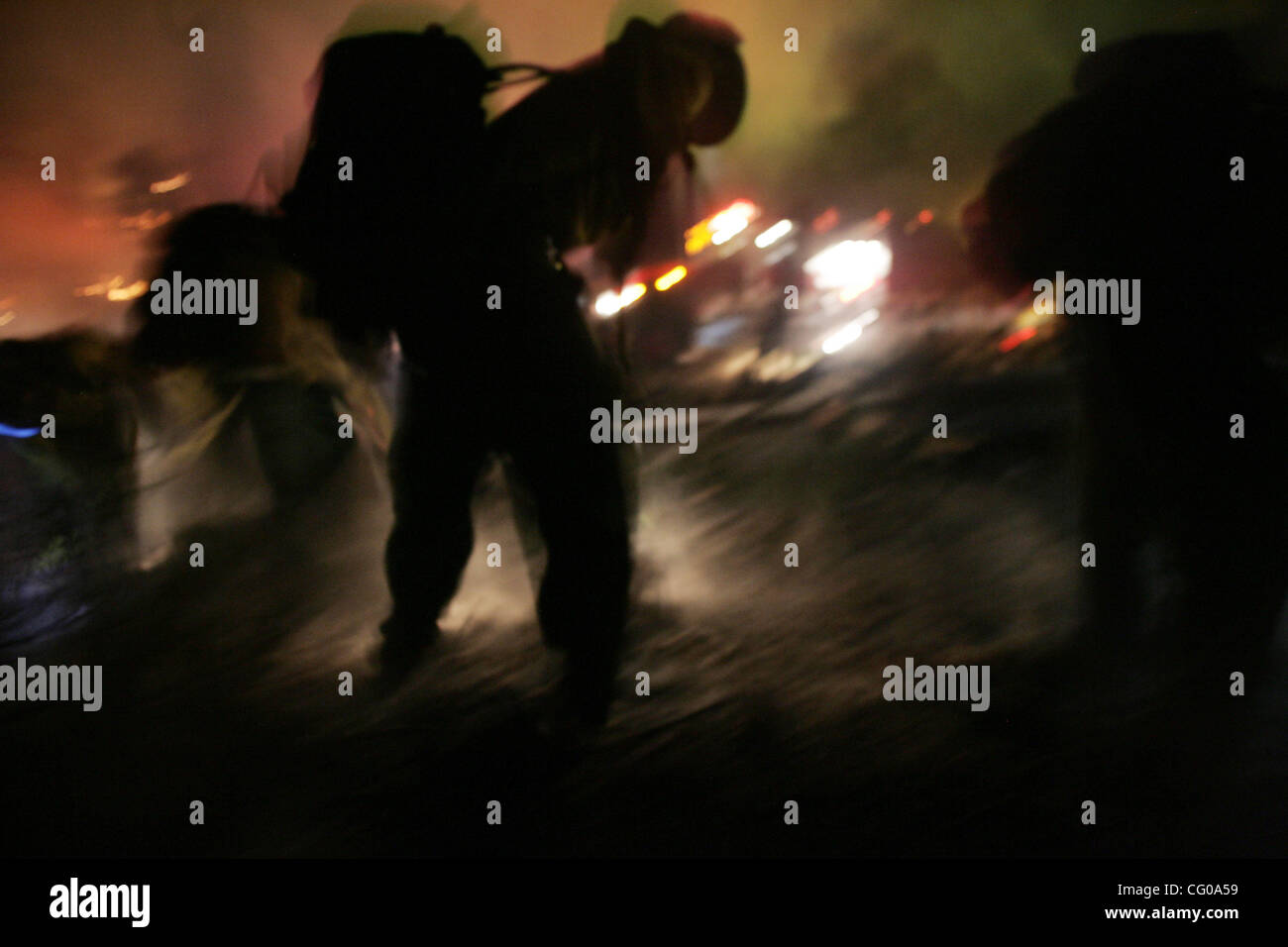 Photo by: Guy Kitchens The Del Rosa Hotshots prepare for a night of ...