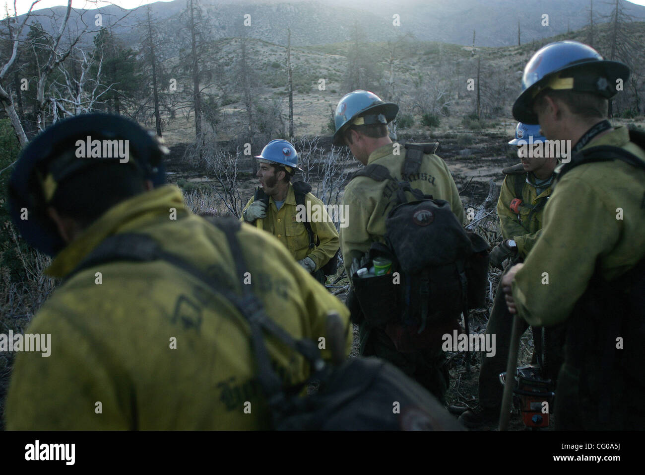 Photo by: Guy Kitchens Del Rosa Hotshots wake up after sleeping for two ...