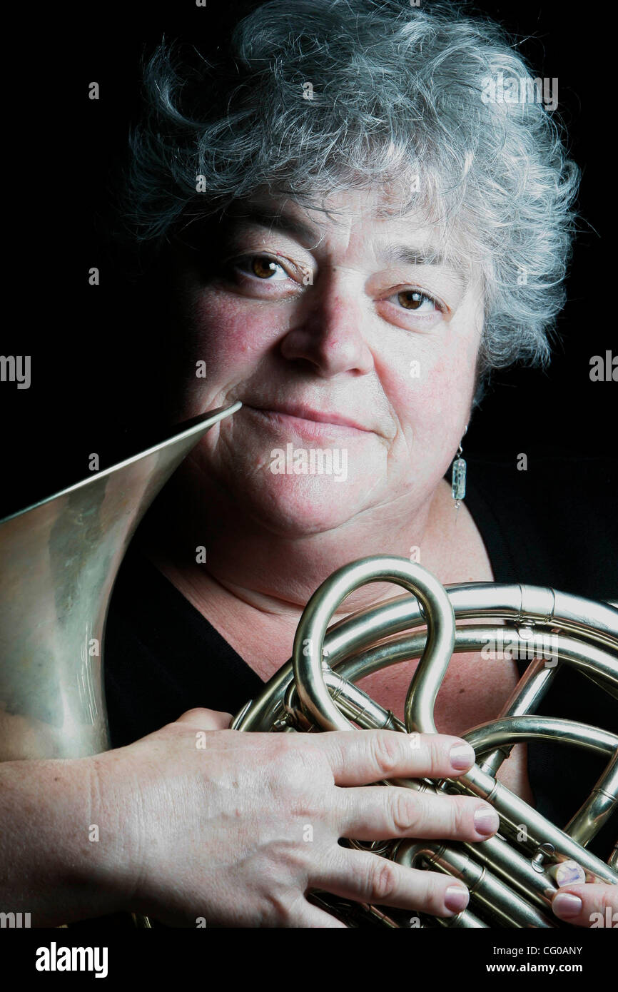 June 20th, 2007, San Diego, California, USA. French Horn player JULIE ...