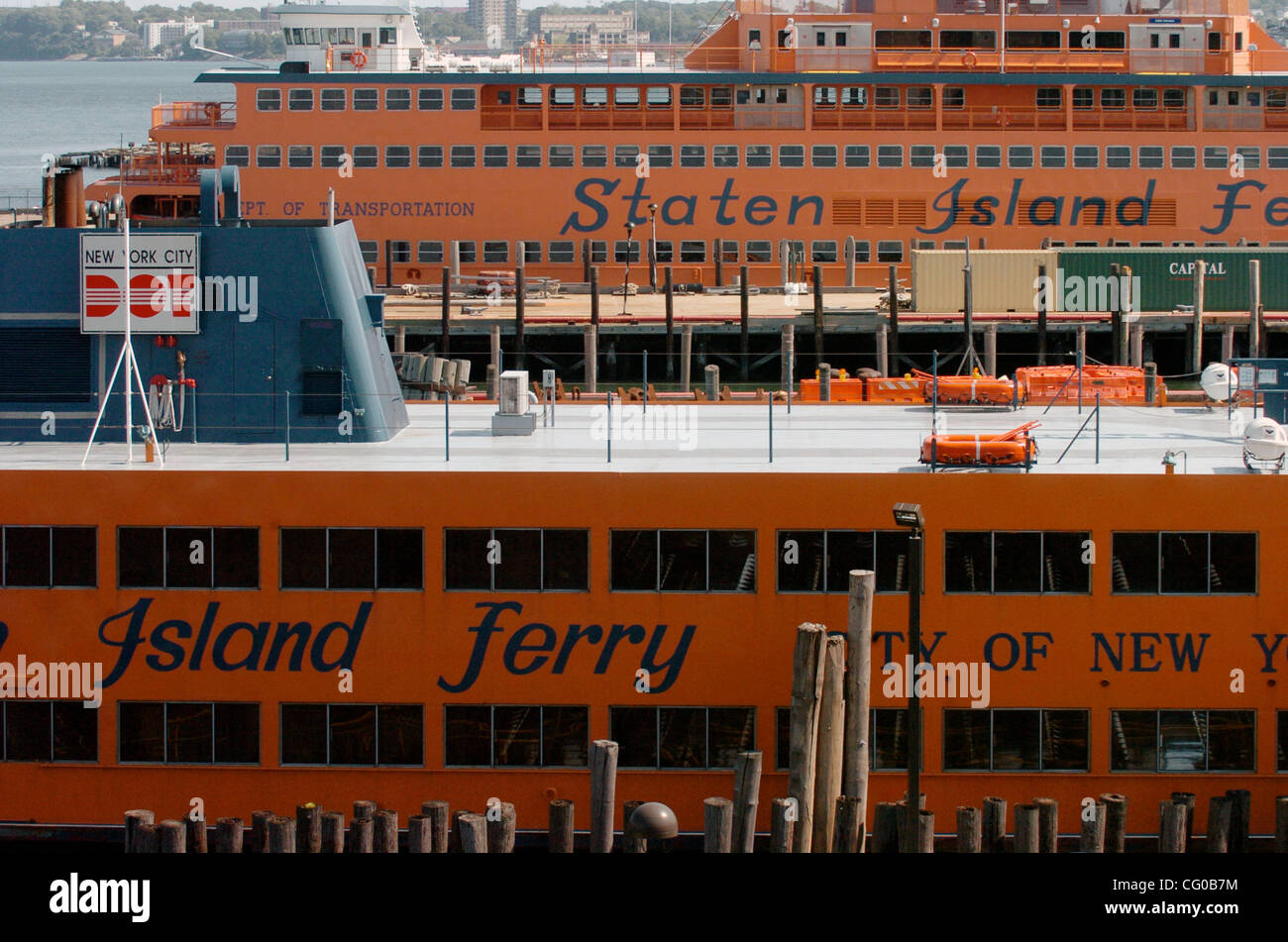 The Staten Island Ferry terminal at St. George. The Staten Island Ferry ...