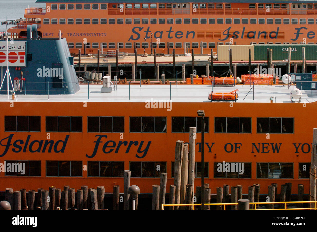 The Staten Island Ferry terminal at St. George. The Staten Island Ferry ...