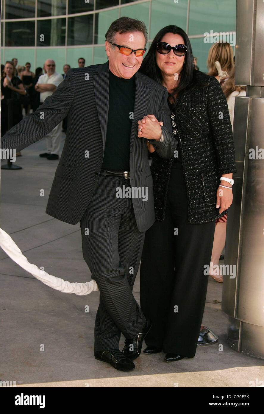 Jun 25,2007; Hollywood, California, USA; Actor ROBIN WILLIAMS & wife ...