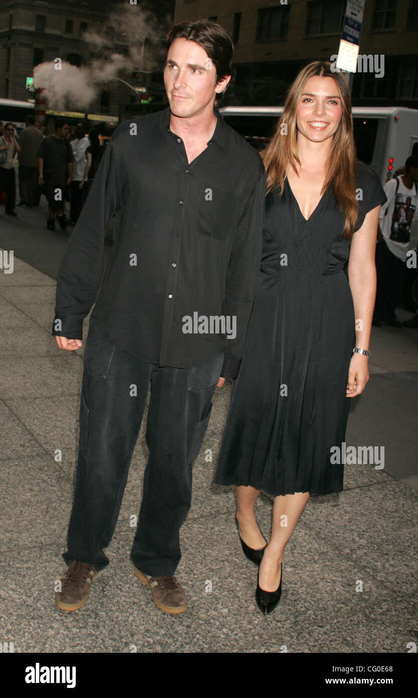 Jun 25, 2007 - New York, NY, USA -Actor CHRISTIAN BALE and his wife ...