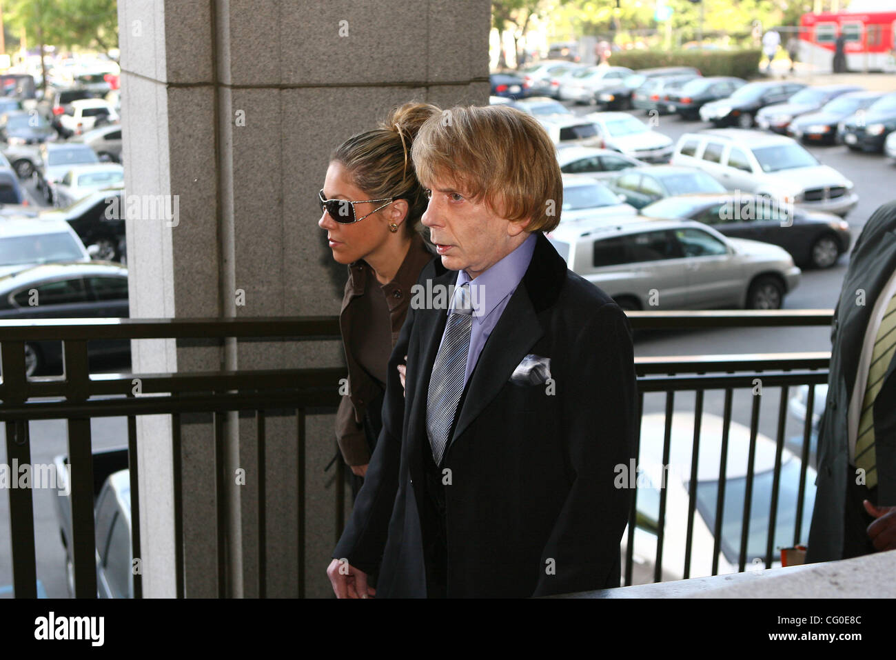 LOS ANGELES, CA - JUNE 25: Music producer PHIL SPECTOR and his wife ...