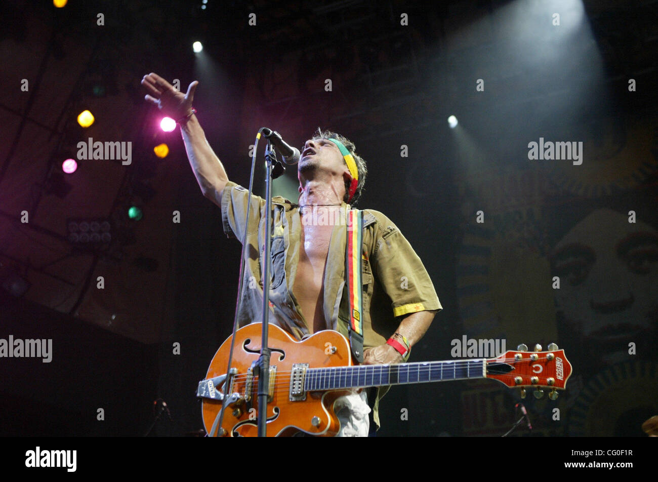 "Manu Chao" Radio Bemba Sound System performing at the "Celebrate ...