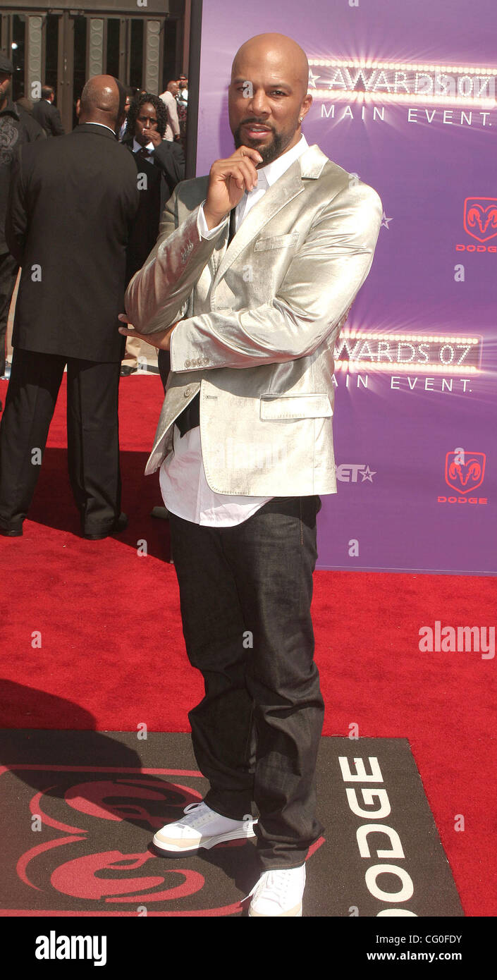 Jun 26, 2007; Hollywood, California, USA; COMMON at the 2007 BET Awards ...