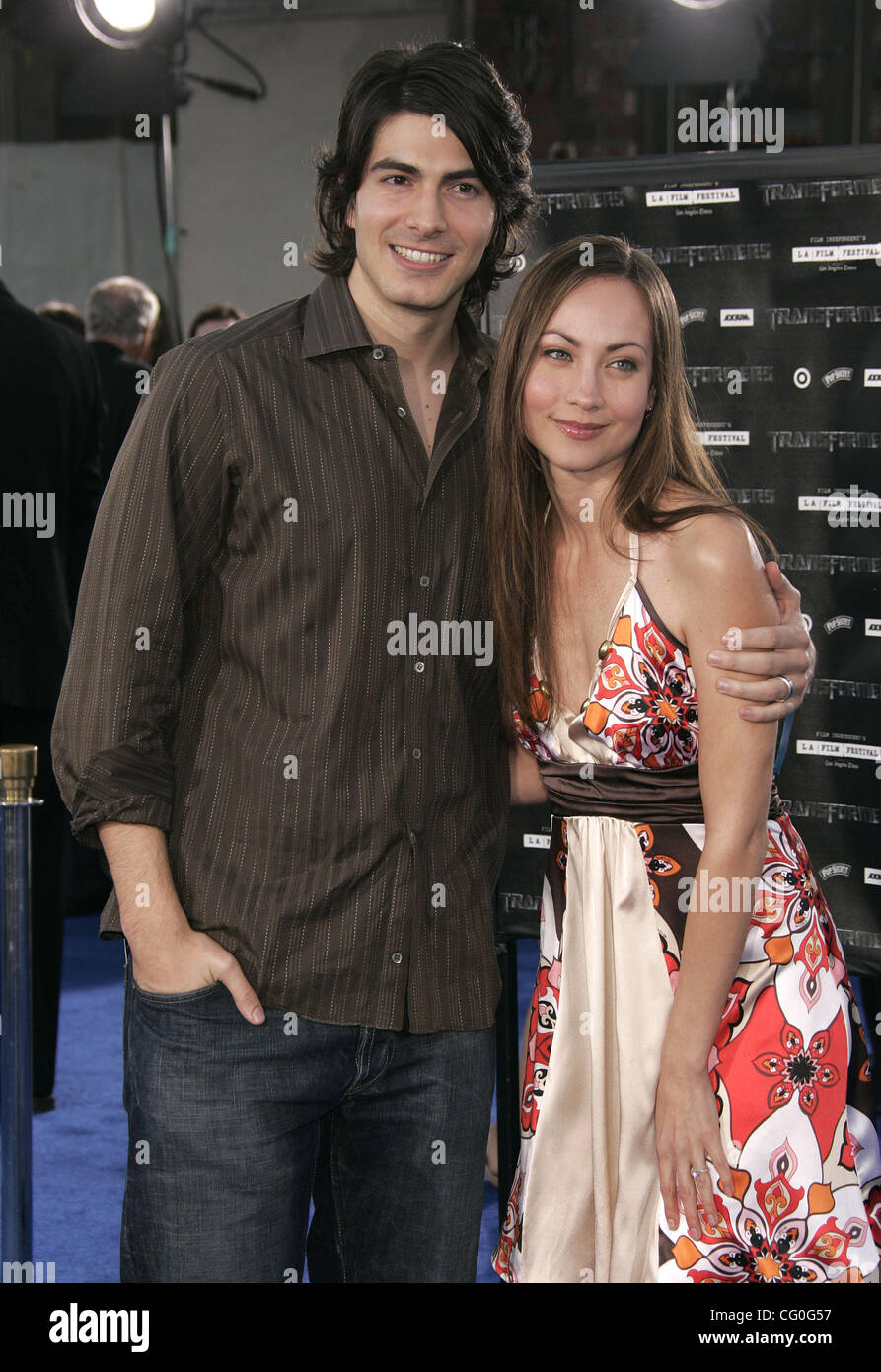 Jun 27, 2007 - Hollywood, CA, USA - Actor BRANDON ROUTH and wife ...