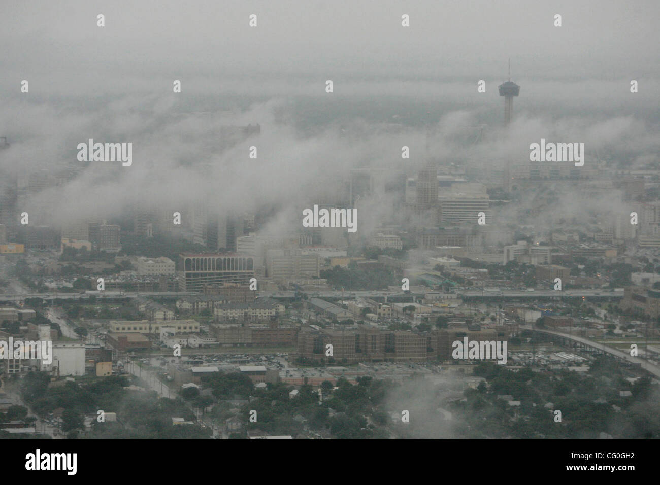 METRO - Rain and clouds engulf the San Antonio skyline on Thursday ...