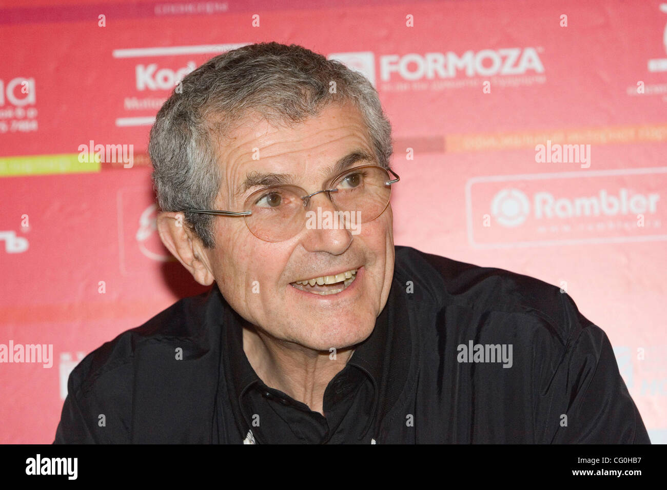 French film director Claude Lelouch attending 29th Moscow International ...