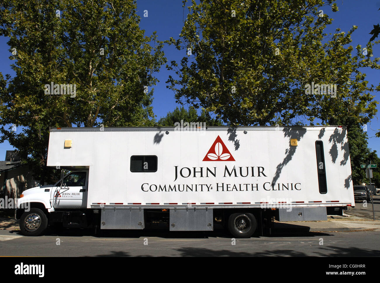 A mobile health clinic from John Muir Medical Center is parked in ...
