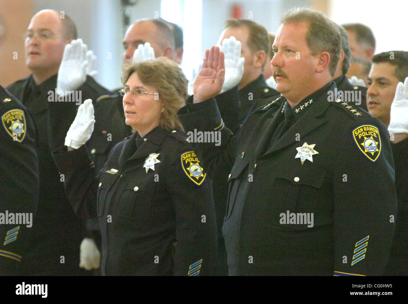 During the a Dedication and Oath of Office Ceremony, switching the San ...