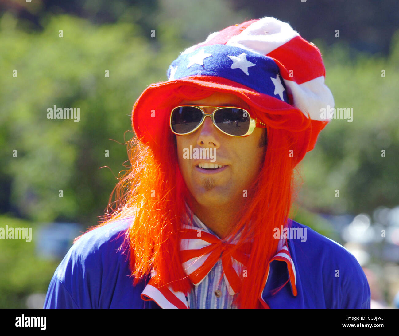 Uncle Sam dons Elvis sunglasses during Family Fun Day at Montclair Park ...