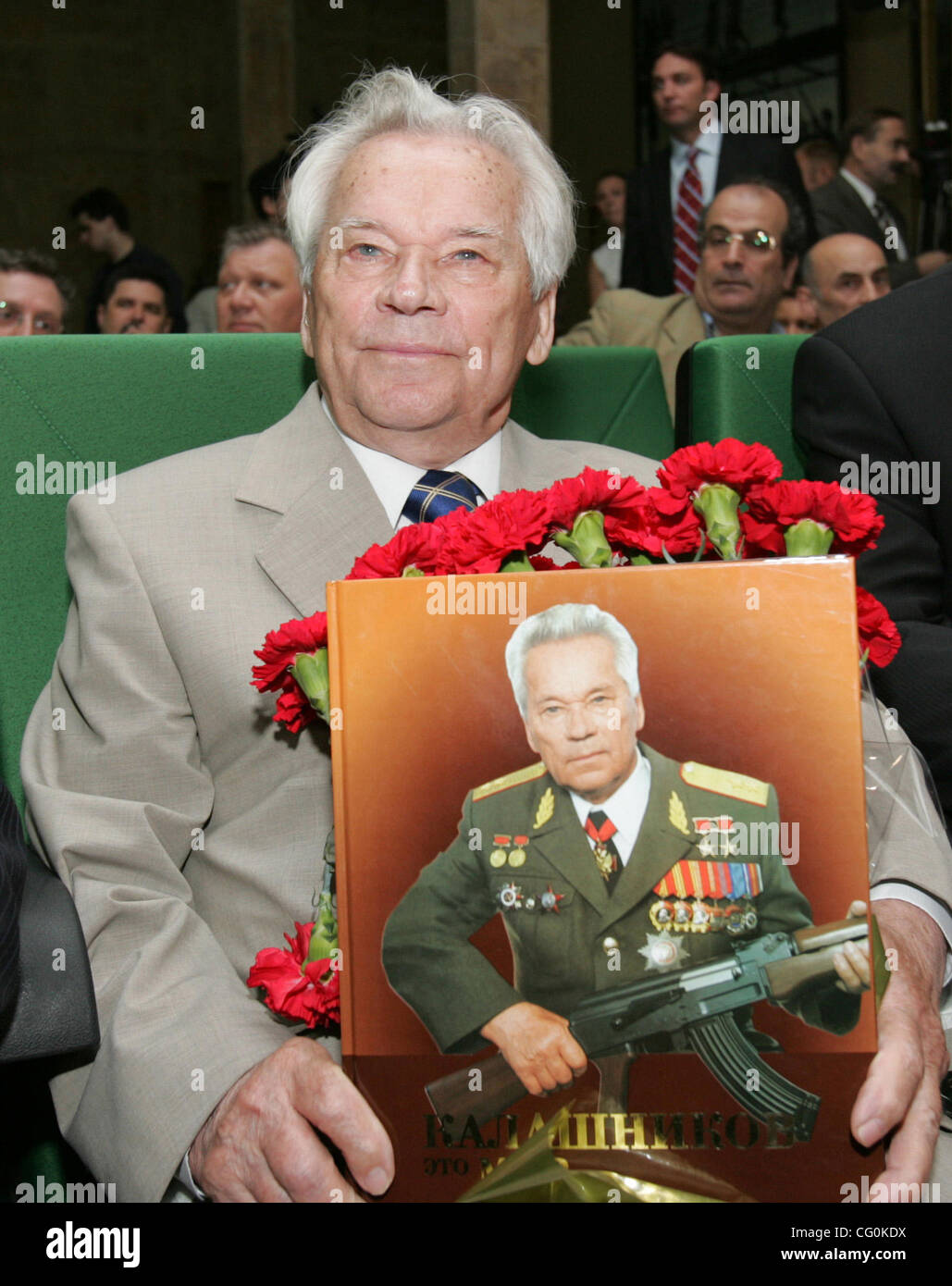 Legendary Russian gun-maker Mikhail Kalashnikov attending celebration ...