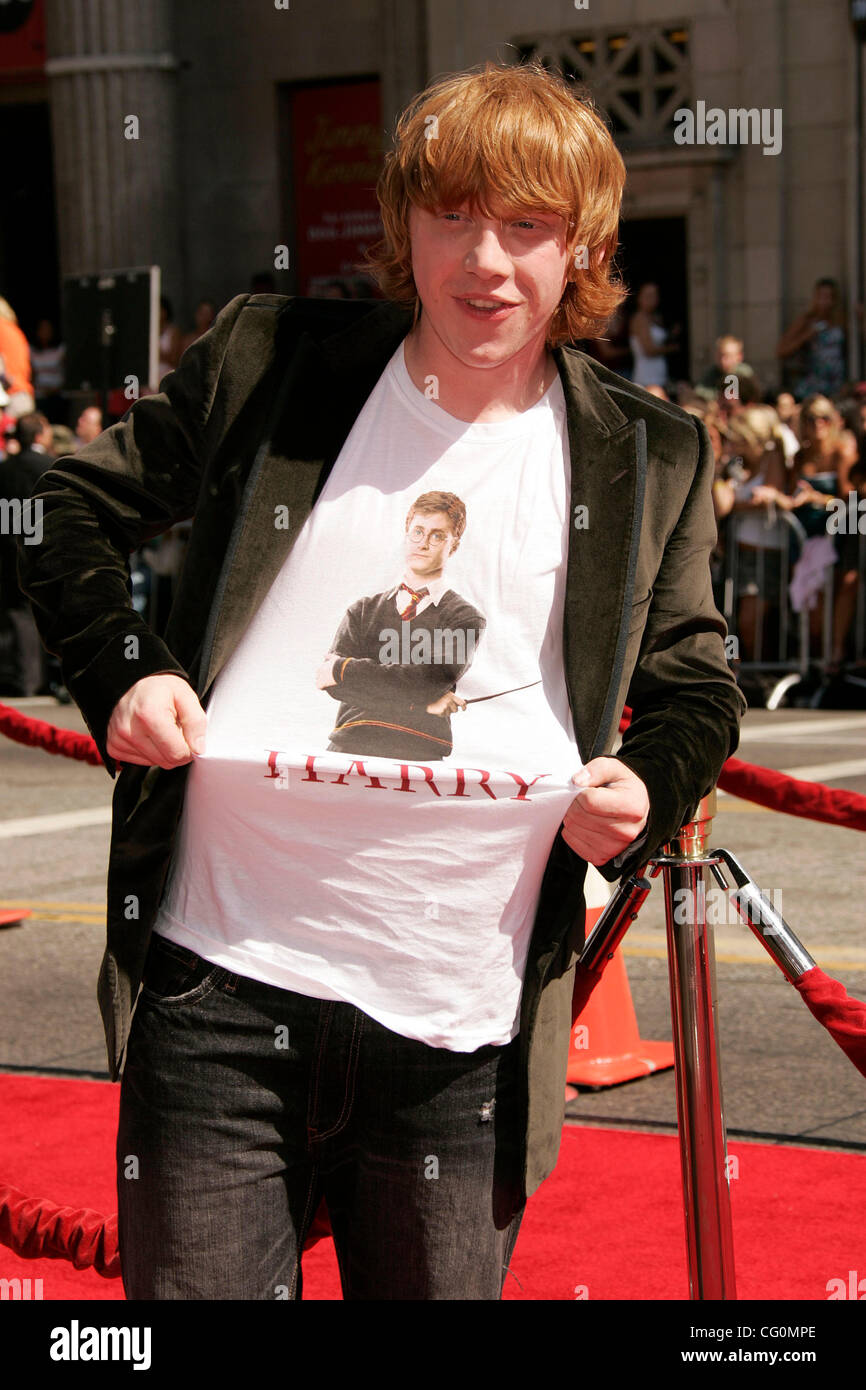 Jul 8,2007; Hollywood, California, USA; Actor RUPERT GRINT at the ...