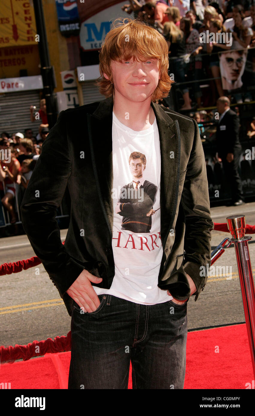 Jul 8,2007; Hollywood, California, USA; Actor RUPERT GRINT at the ...