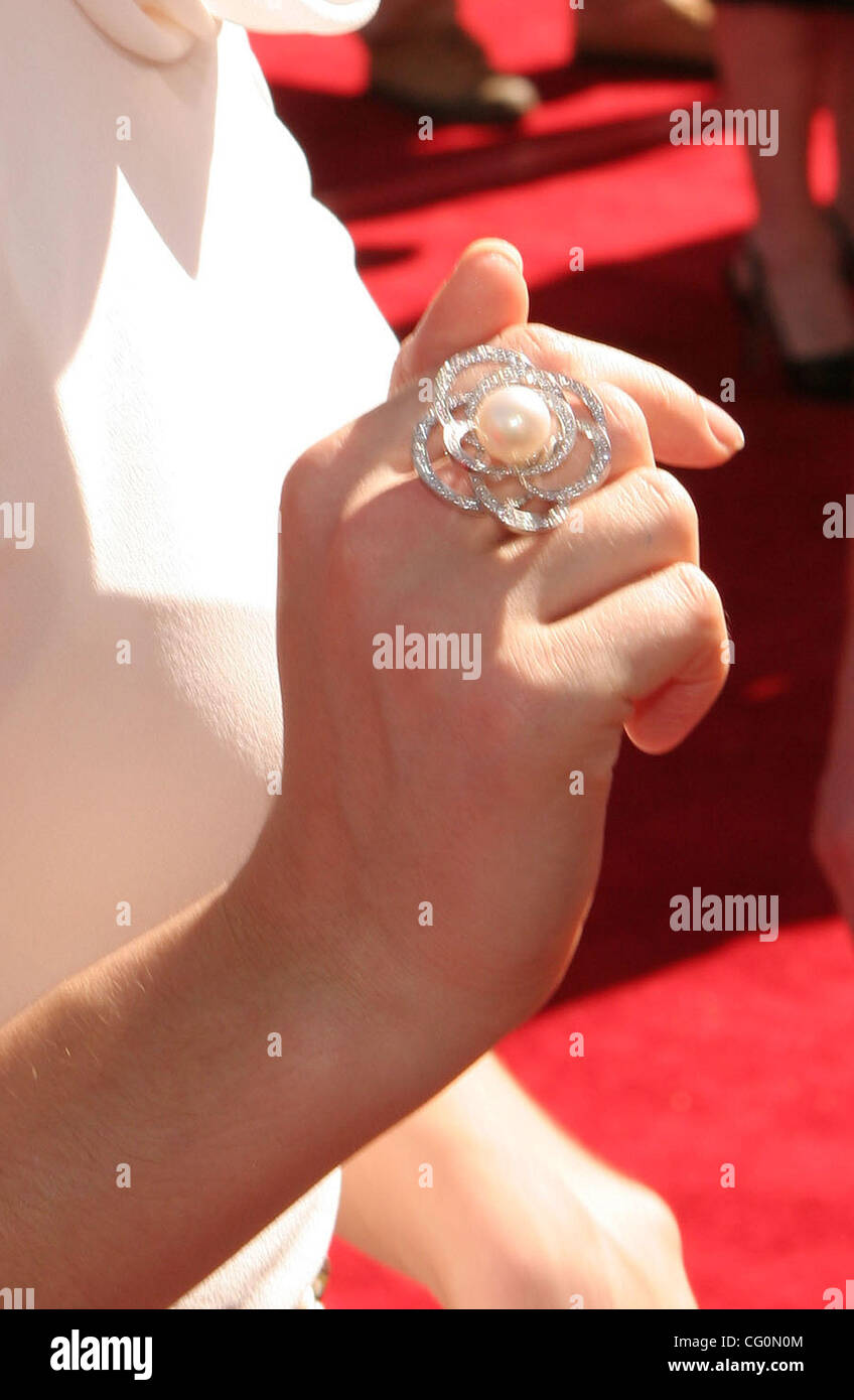 Jul 08, 2007; Hollywood, California, USA; Actress EMMA WATSON's ring at ...