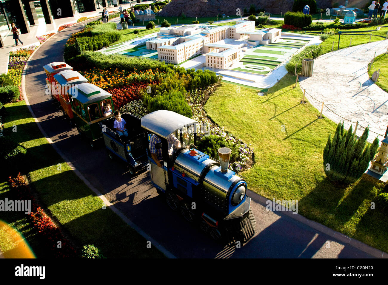 The Miniaturk open air museum and park in Istanbul displays monuments ...