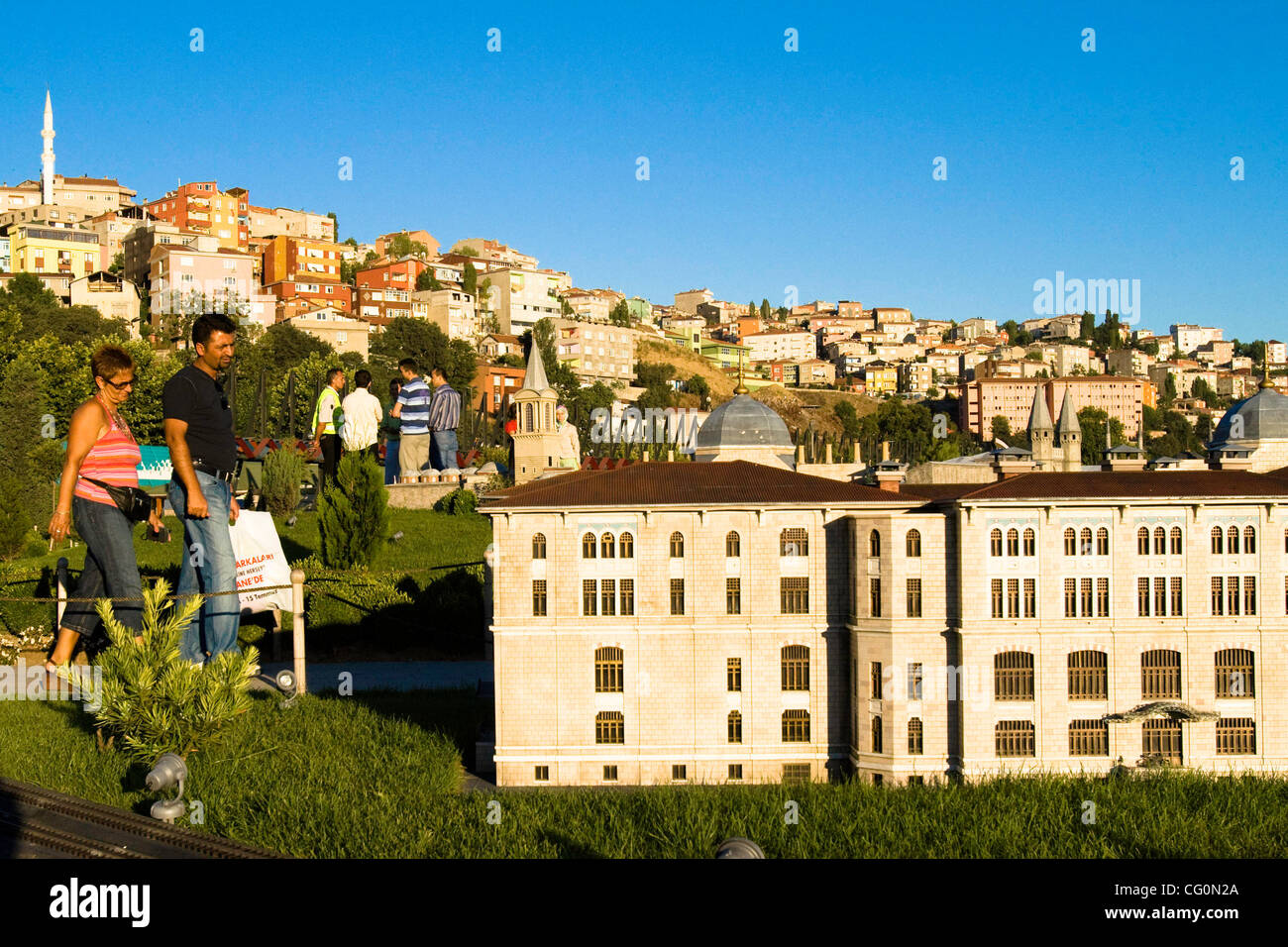 The Miniaturk open air museum and park in Istanbul displays monuments ...