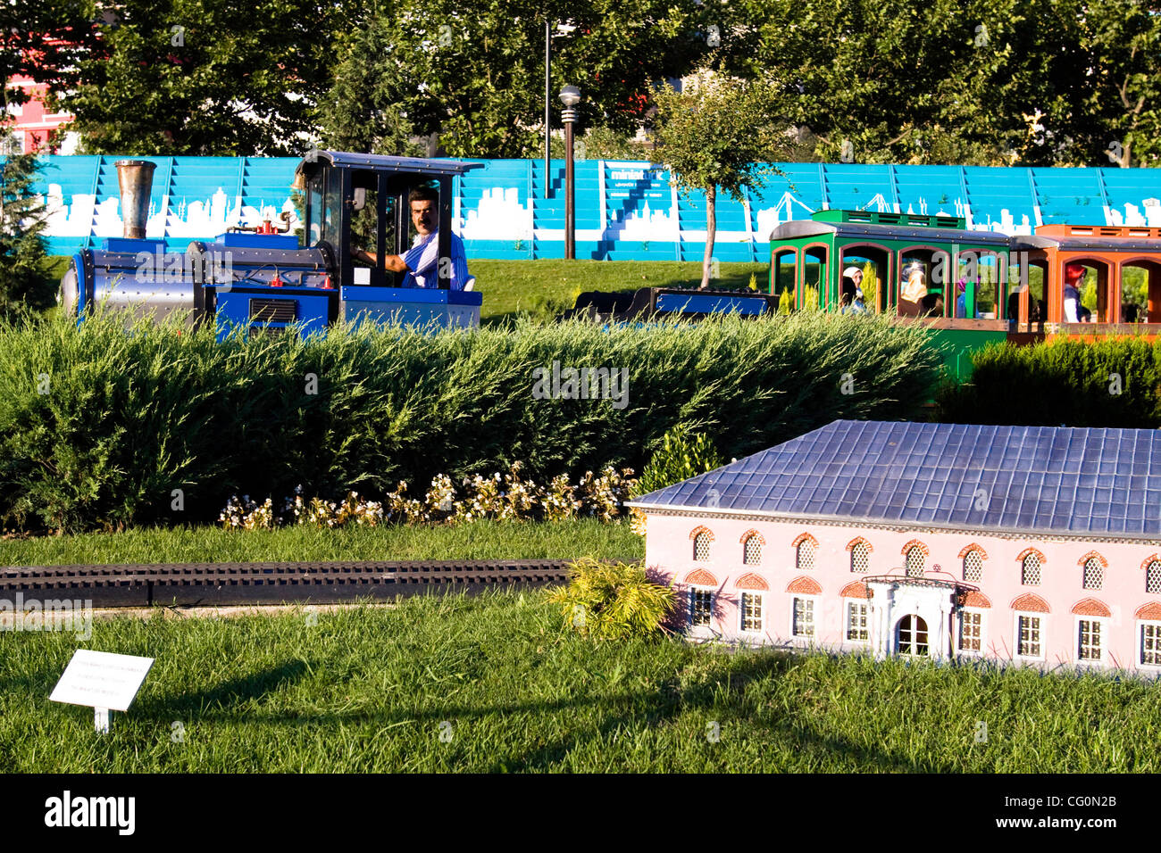 The Miniaturk open air museum and park in Istanbul displays monuments ...