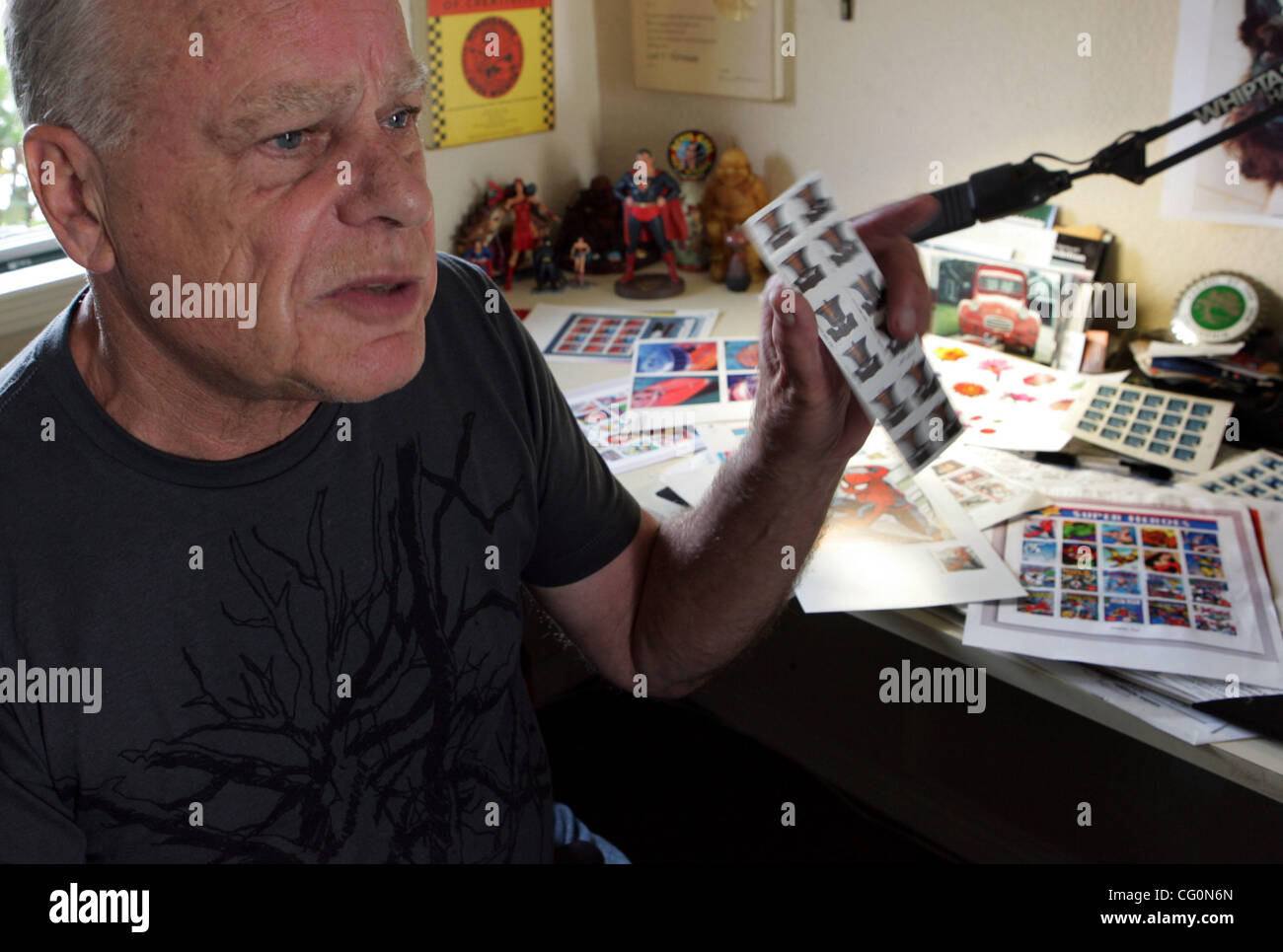 July 9, 2007, Carlsbad, California, USA . Carl Herrman, an art director ...