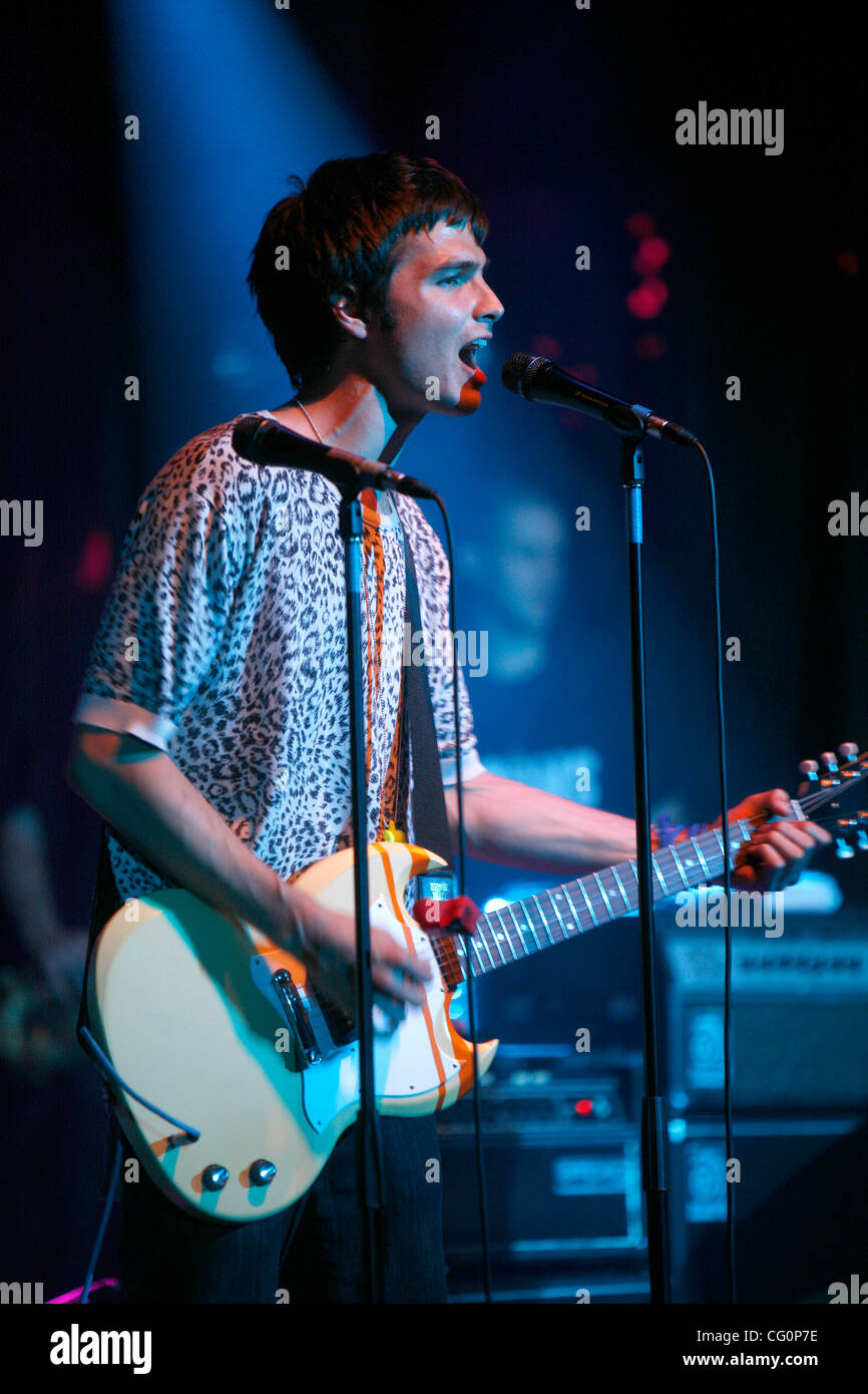 Alex Greenwald of Phantom Planet performing at The Highline Ballroom on ...