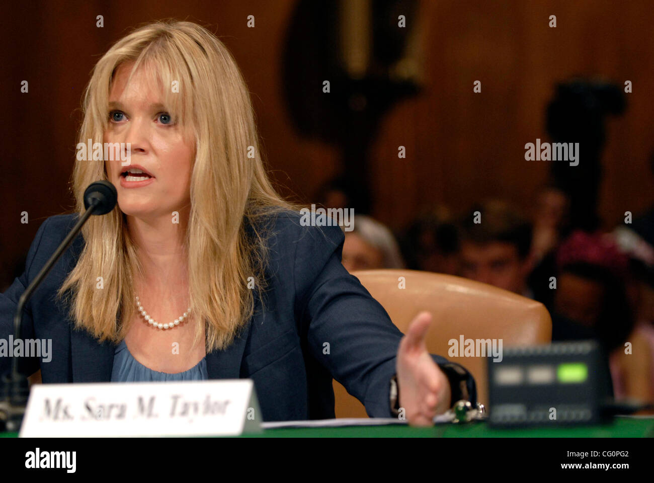 Jul 11, 2007 - Washington, DC, USA - SARA TAYLOR, former White House ...