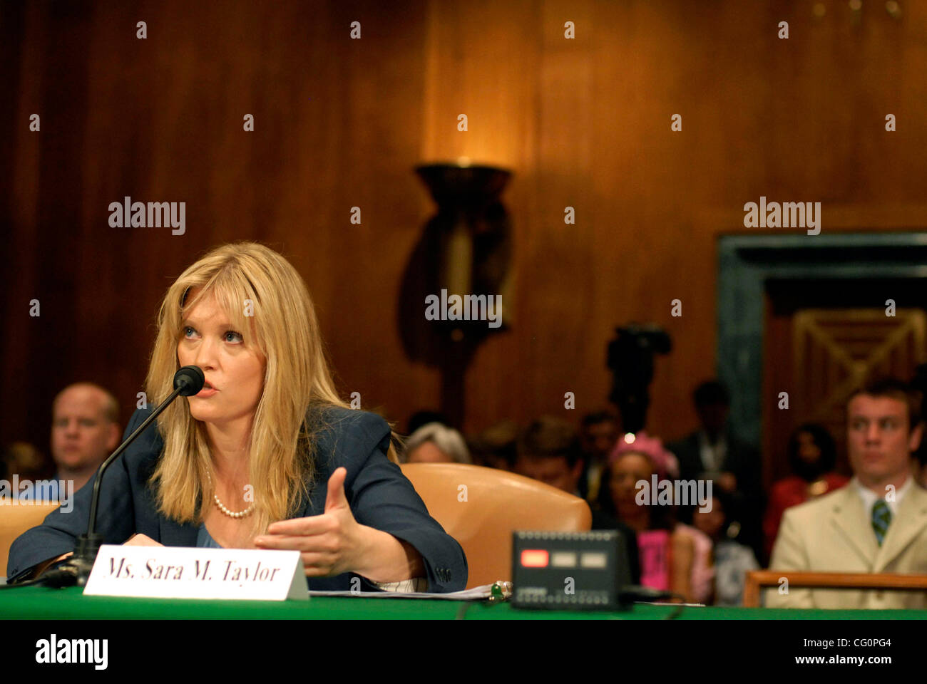 Jul 11, 2007 - Washington, DC, USA - SARA TAYLOR, former White House ...