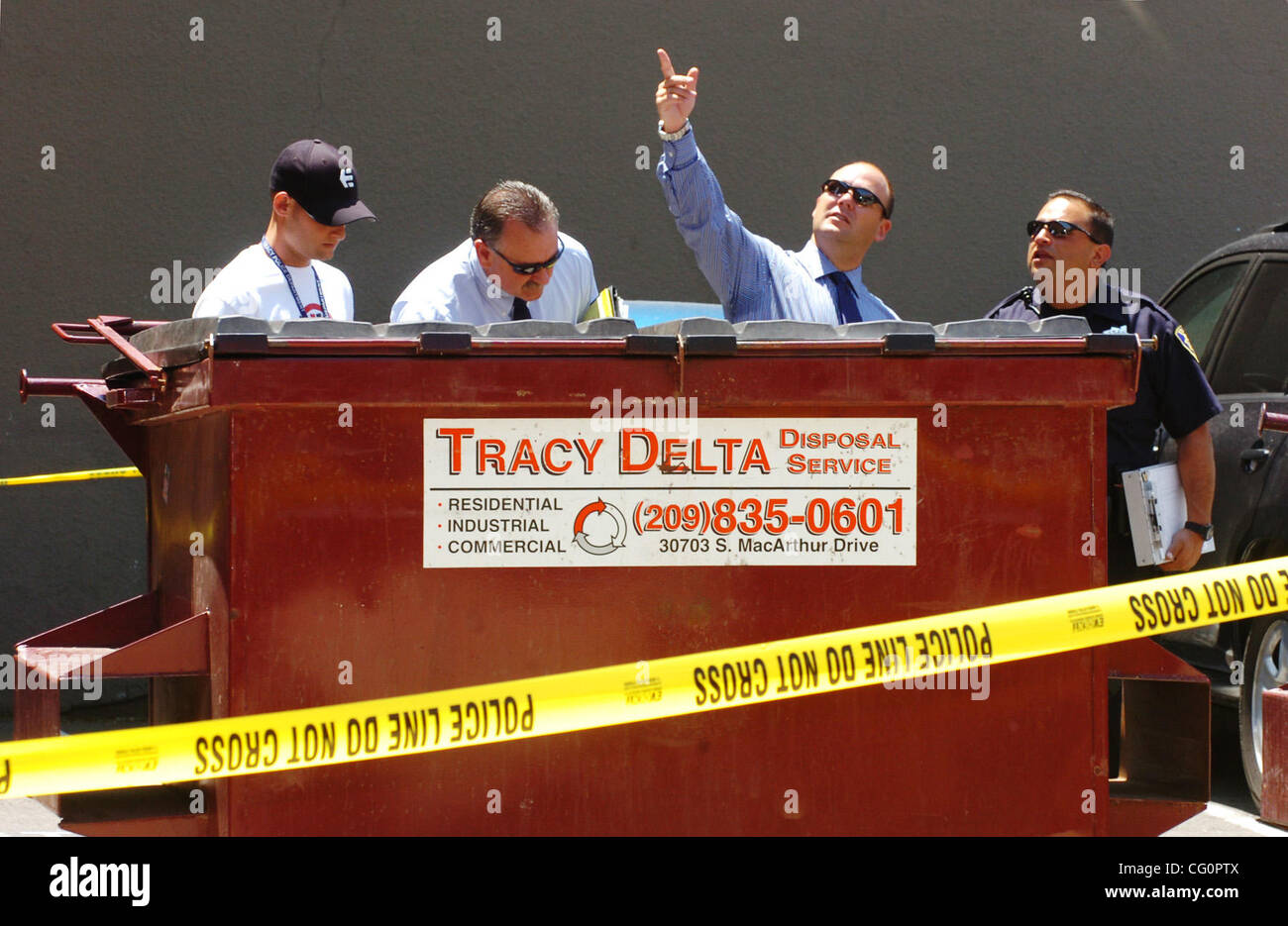 July 11th, 2007 - Tracy, CA, USA - Tracy Police Officers gather in the ...