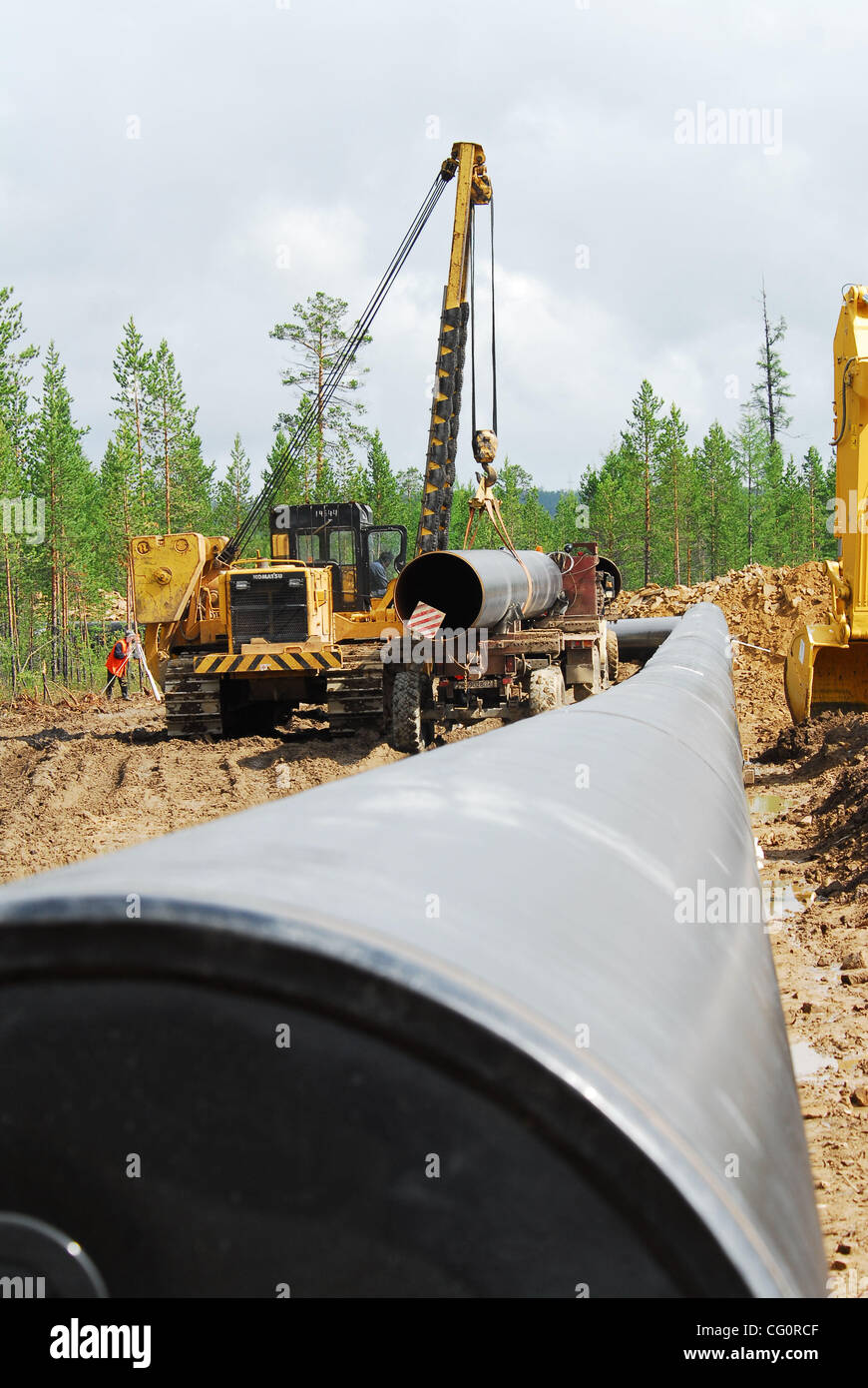 Construction of oil pipeline East Siberia - Pacific Ocean.The ambitious ...