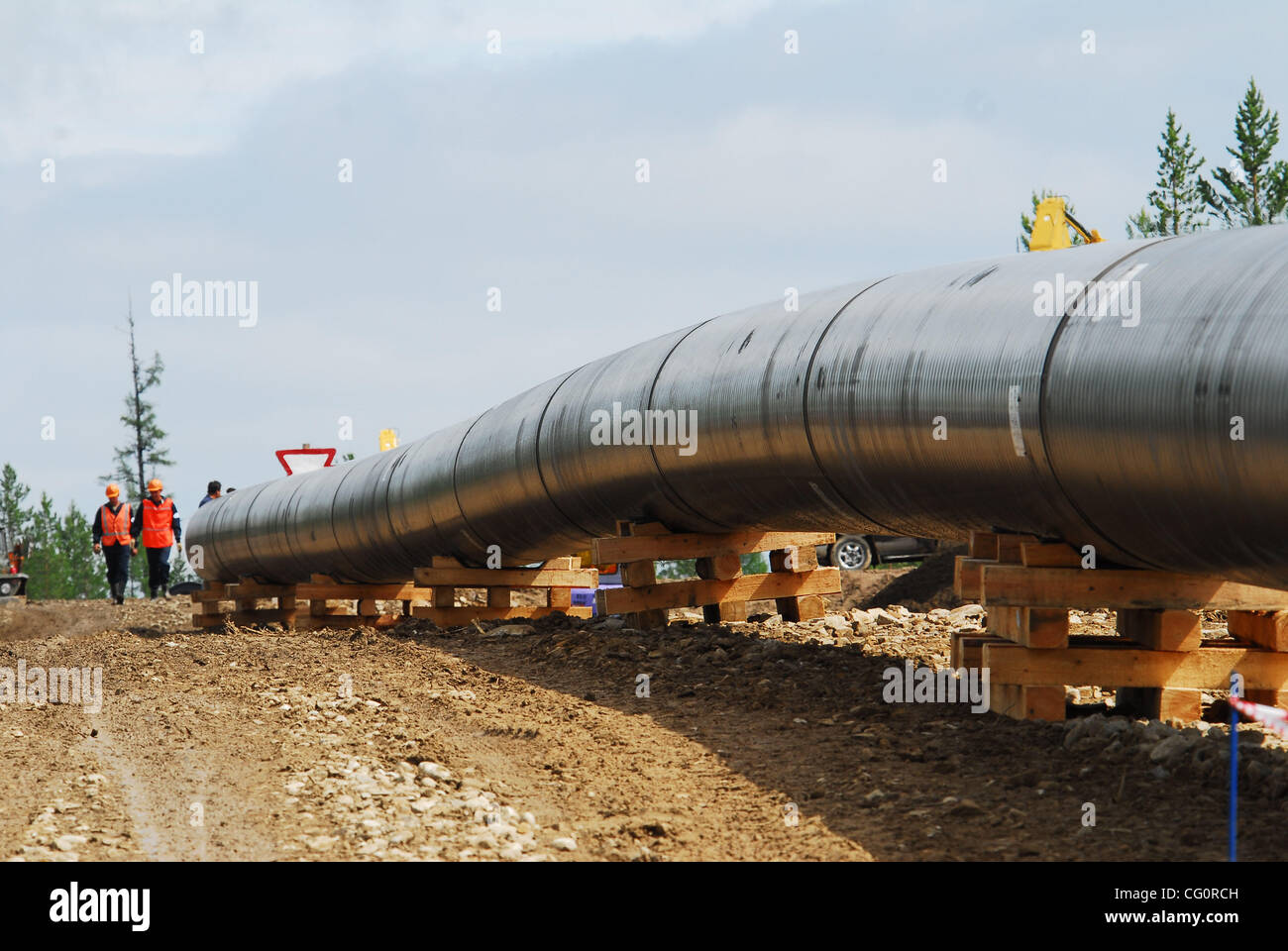 Construction of oil pipeline East Siberia - Pacific Ocean.The ambitious ...