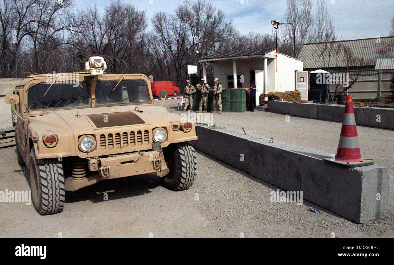 American and French military base of NATO coningent on the territory of ...