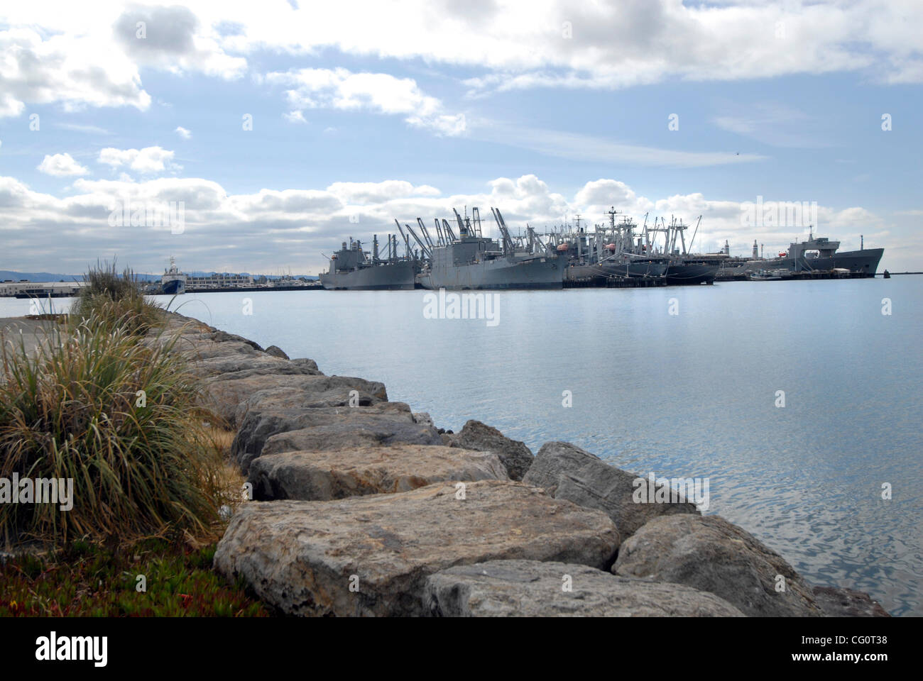 The Maritime Administration's Alameda facility, photographed July 12 ...