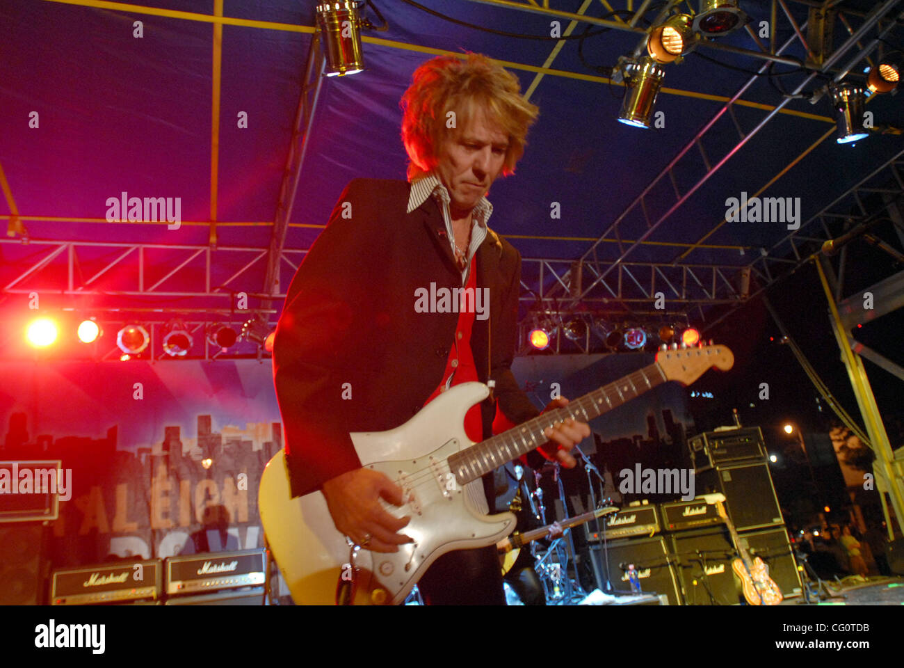 Jul. 14, 2007; Raleigh, NC USA; Guitarist COZ CANLER of the band The ...