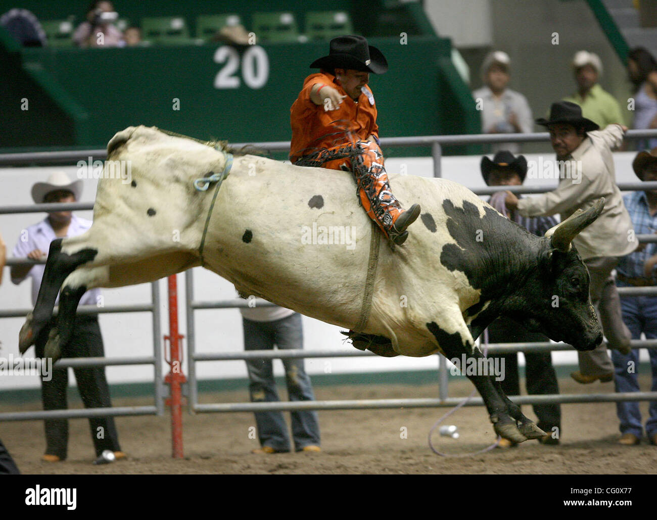 July 15th, 2007 - St. Paul, MN, USA - Bullrider Jose Jasso Morales ...