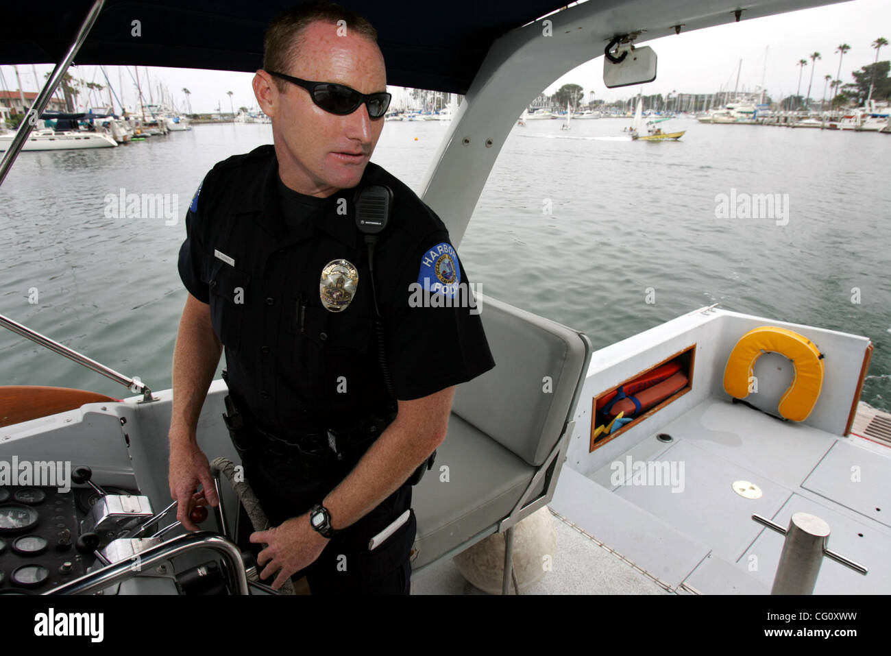 July 17, 2007, Oceanside, California, USA. Police officer David Cunniff ...