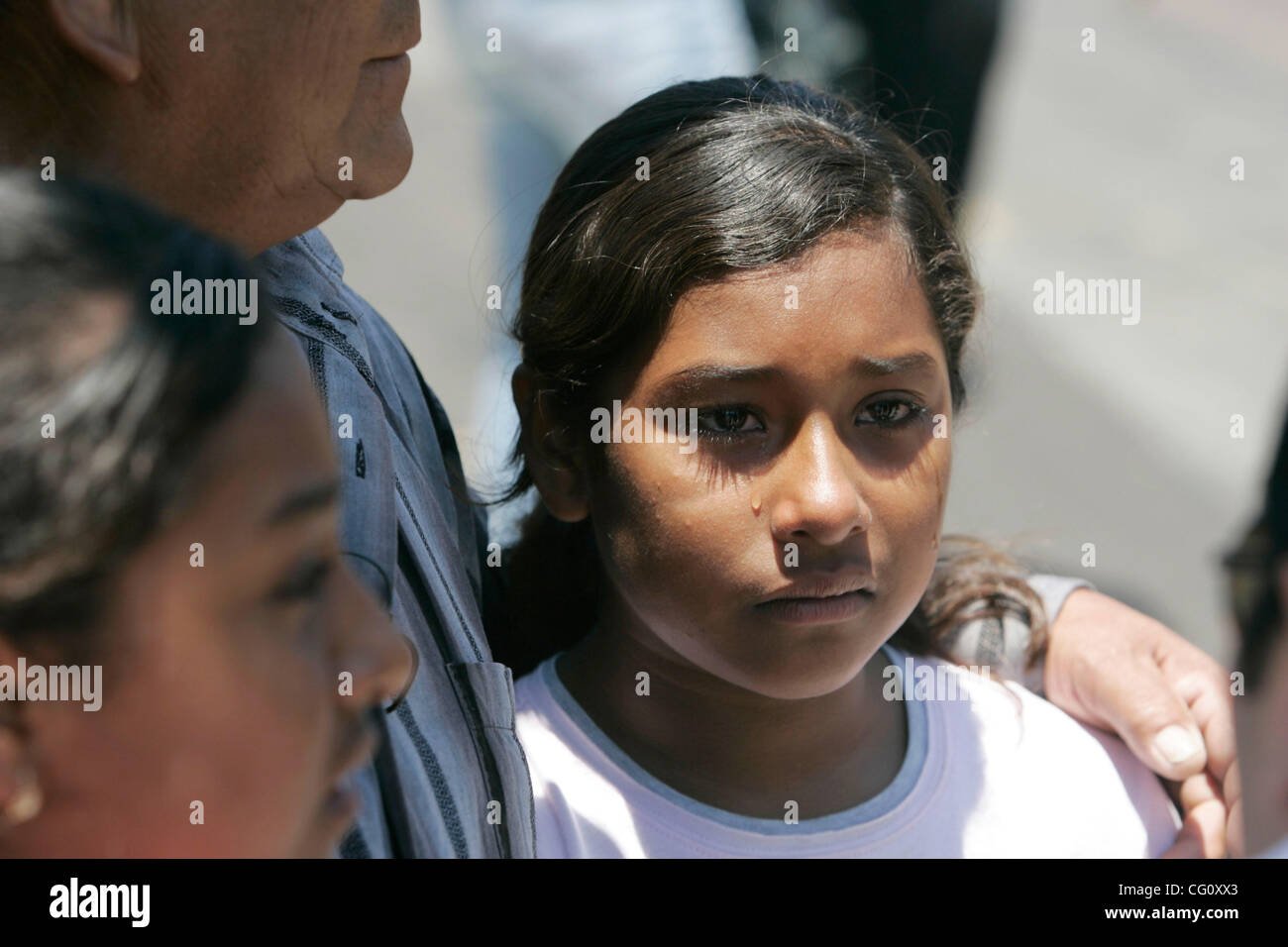 July 17th, 2007, San Diego, California, USA. JOVANA MUNOZ, 10, begins ...