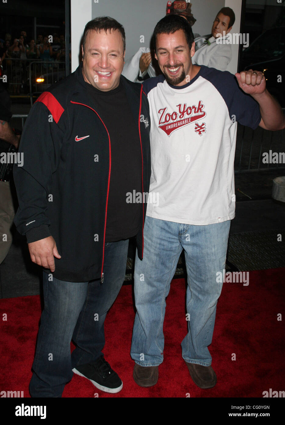 Jul 18, 2007 - New York, NY, USA - KEVIN JAMES with ADAM SANDLER at the ...