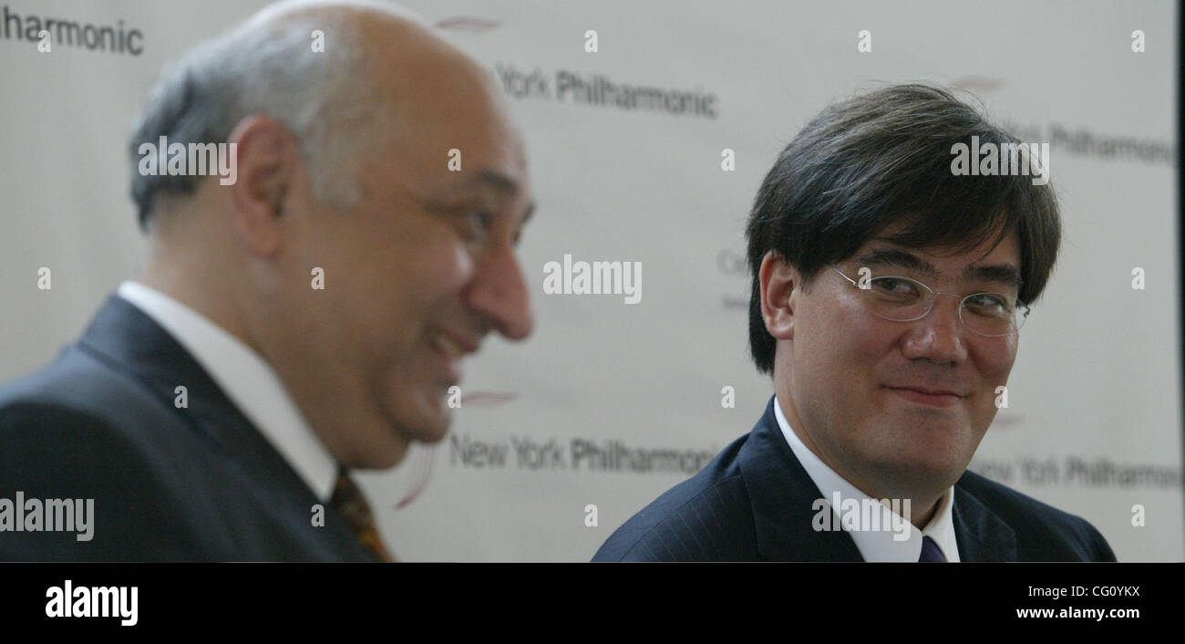 Executive Director Zarin Mehta and Alan Gilbert. New York Philharmonic ...