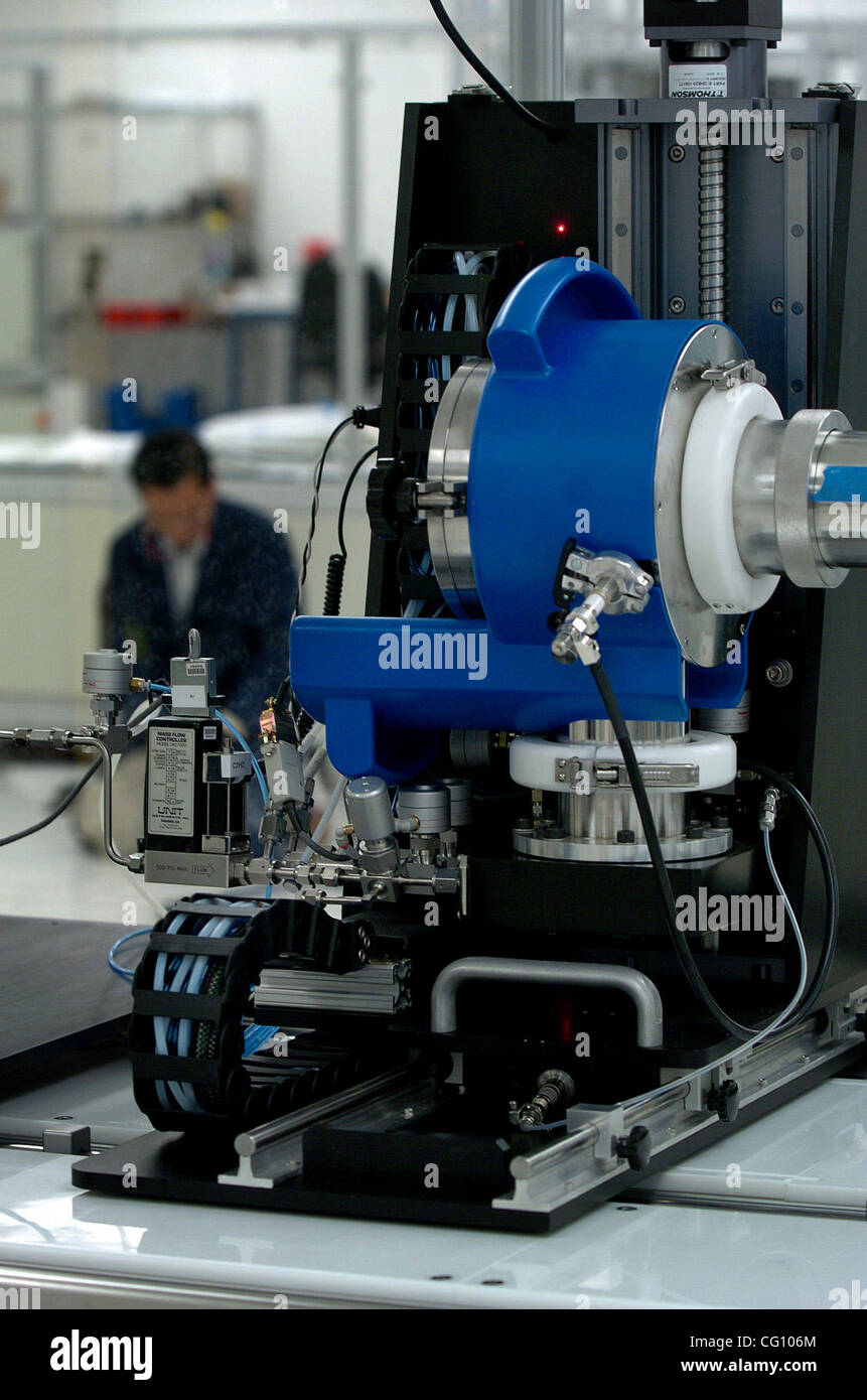 Part of a interior coating system machine at Sub/One in Pleasanton ...