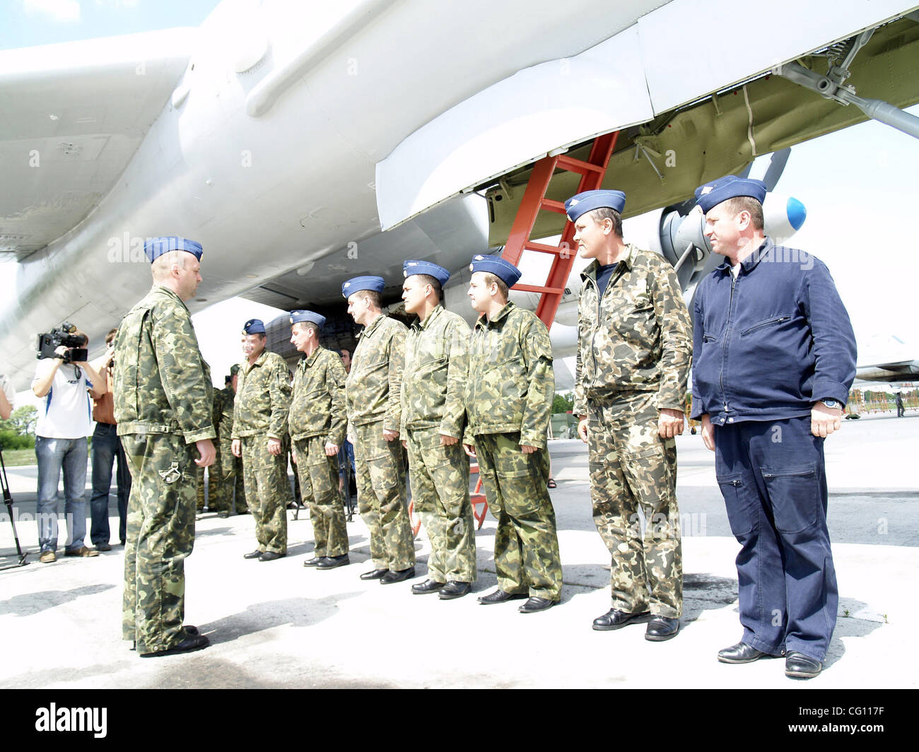 Russian Air Force Tu-95MS strategic bombers at the air base in town of ...
